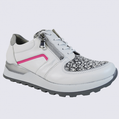 Baskets Waldlaufer, baskets confortables femme en cuir blanc I Igert ...