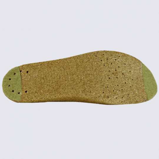 Semelle amovible Mobils, semelle amovible à velcro femme en cuir beige ...