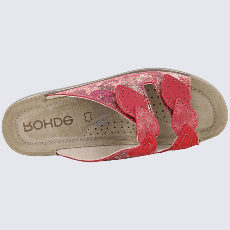 Mules Rohde, mules élégantes et anti-dérapante femme rouge| Igert ...